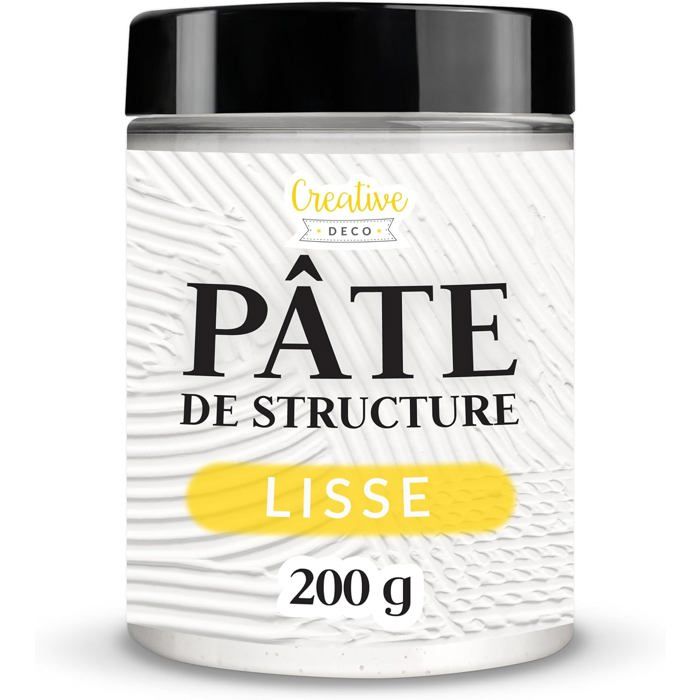 Creative Deco Modeling Paste Pâte de Structure Lisse 200g Pâte à Relief ...