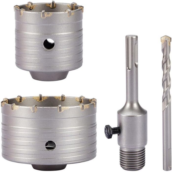 Foret Beton 68mm, Scie Cloche 100mm, à Sec avec Tête de Meulage YG8 ...