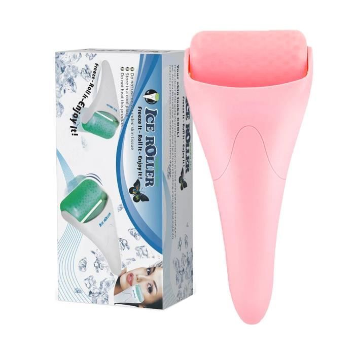 Ensemble Rose Appareil De Massage Facial à Rouleaux De Glace Pour Le