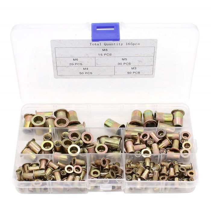 Écrou De Rivet En Acier Au Carbone Et Plaqué Au Zinc Écrous À Sertir ...