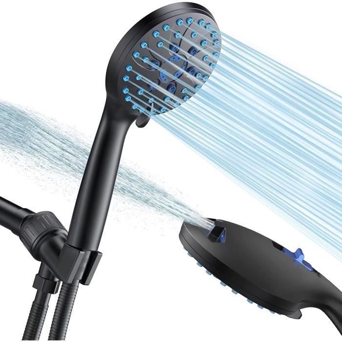Pommeau Douche Anti Calcaire Filtrant Stop Eau Douchette Haute