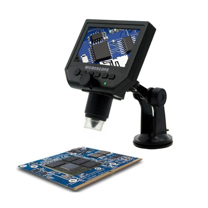 Loupe de microscope visuel de Digital 600X4.3 3.6MP LED pour l ...