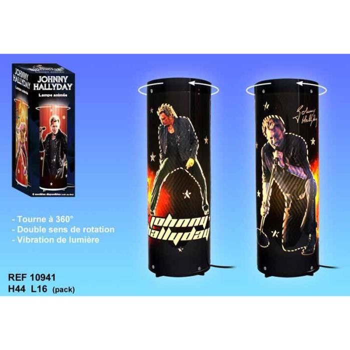 Lampe tournante Johnny Hallyday Concert - Cdiscount Maison