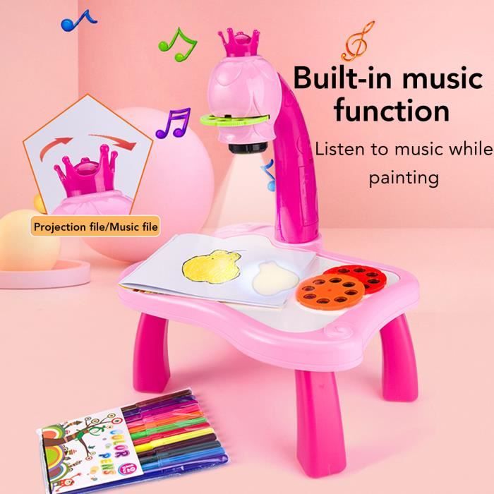 Table De Projecteur De Dessin Pour Enfants Peinture De Projection Avec ...