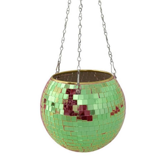 Pot de fleur - Green - Boule Disco rétro - Miroir rond hémisphère ...