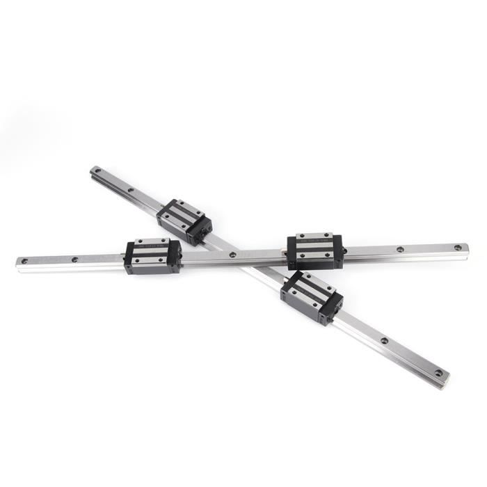 URB bloc de rail de guidage linéaire Rail de guidage linéaire 2 pièces ...