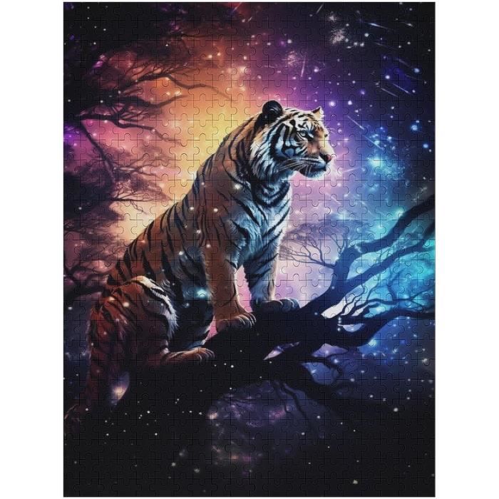 Tiger Puzzles En Bois 500 Pièces Pour Adultes, Poster Jigsaw Puzzle ...
