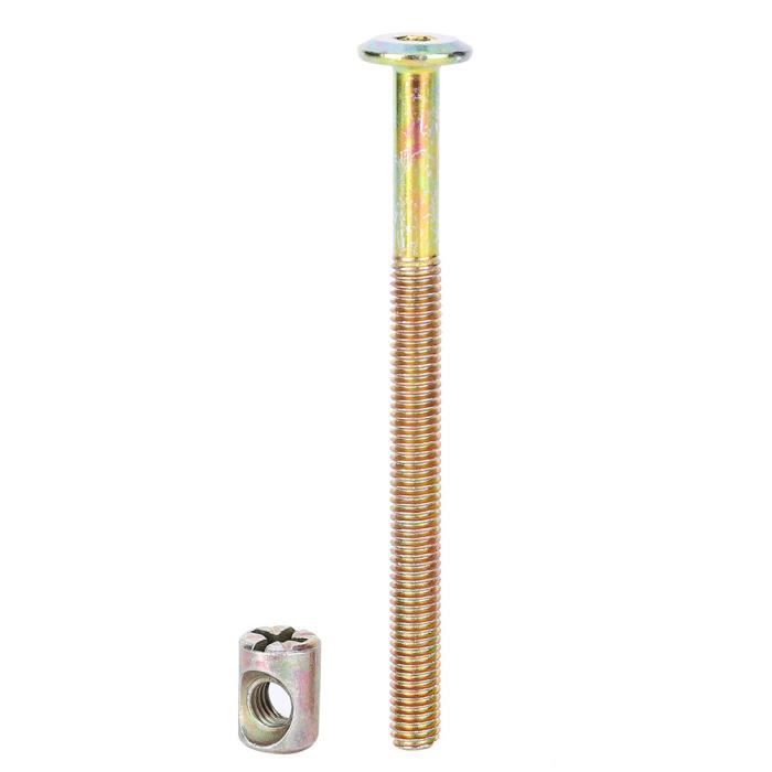 Garosa Boulon de connecteur Vis de fixation de boulons de chapeau de connecteur de meubles de ...