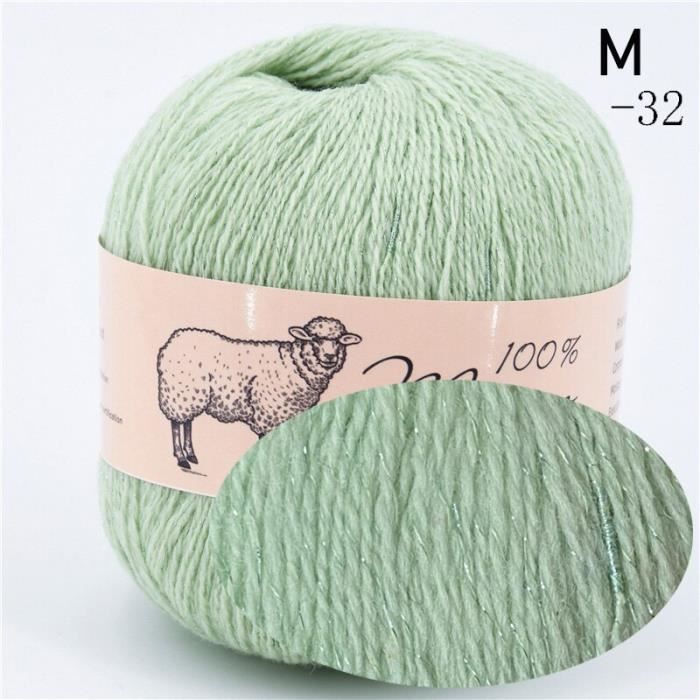 Fil de laine 100 pour tricot à la main laine mérinos moyen fin doux ...