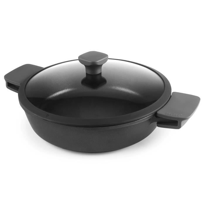 IBILI Neo - Sauteuse Antiadhésive avec Couvercle en Verre (28 cm) - Aluminium Forgé - Full ...