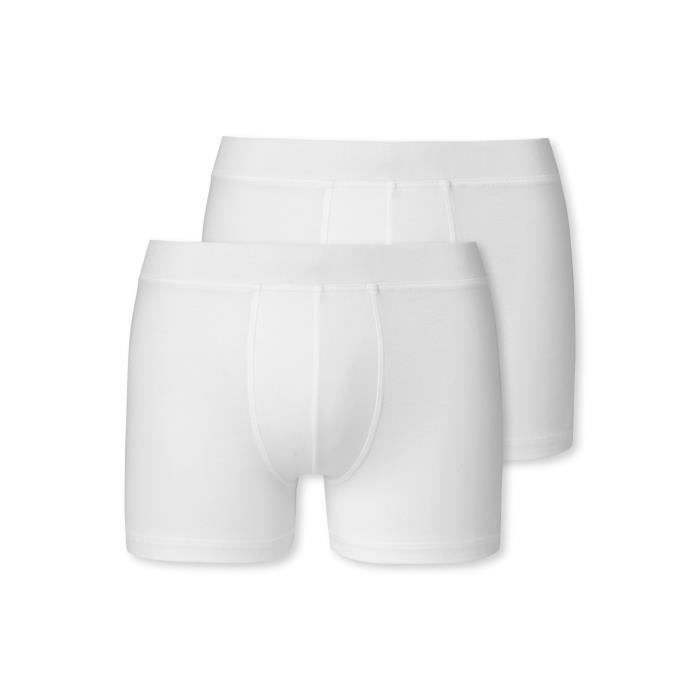 SCHIESSER Caleçon Garçon - uni, Paquet de 2 Blanc - Cdiscount Prêt-à-Porter