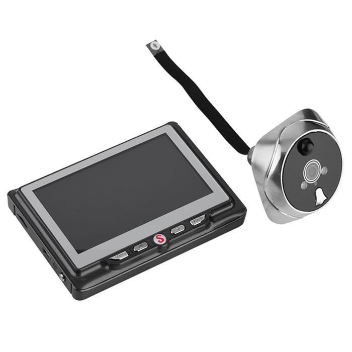 OMABETA Caméra de porte Visionneuse de porte numérique et sonnette ...