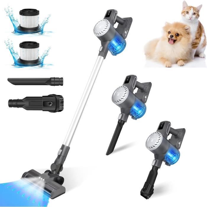 Aspirateur Balai Vertical Sans Fil 6 En 1, 2 Réglages De Vitesse ...