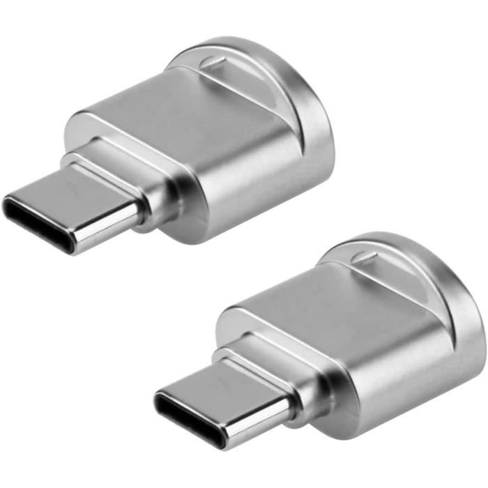Cy 2 Pcs Usb De Type C Usb-C Vers Micro Sd Sdxc Tf Lecteur De Carte ...