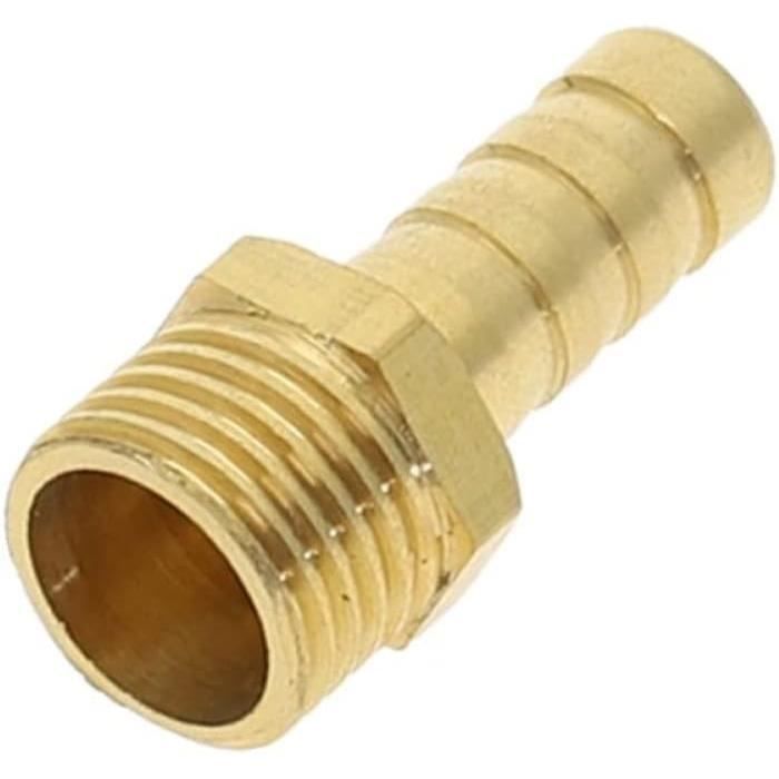 Tuyau Barb 4~25Mm Filetage Mâle 1-8' 1-4' 3-8' 1-2' Cuivre Barbelé Raccord Coupleur Adaptateur ...