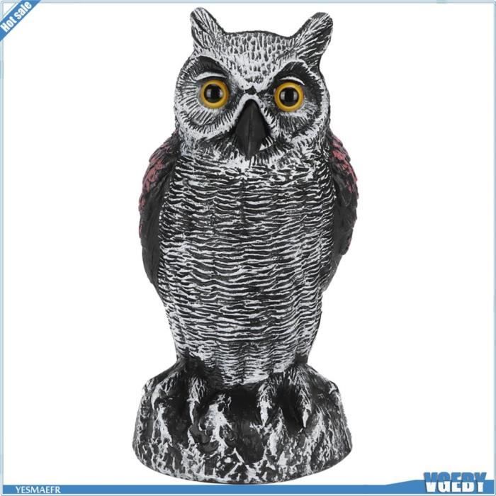 VGEBY Statue Hibou Effrayant en Plastique pour Jardin, Chasse ...