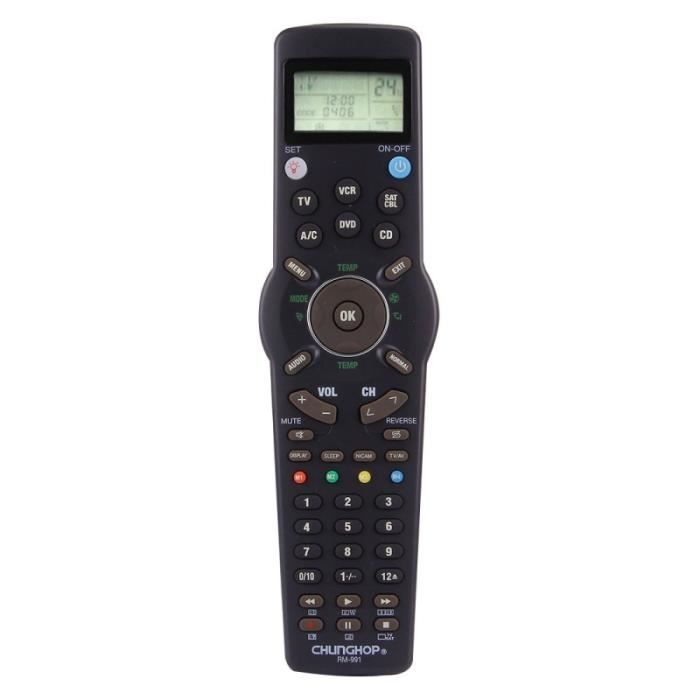 Télécommande Universelle Pour Tv Vcr Sat Cbl Dvd Cd A C Chunghop Rm