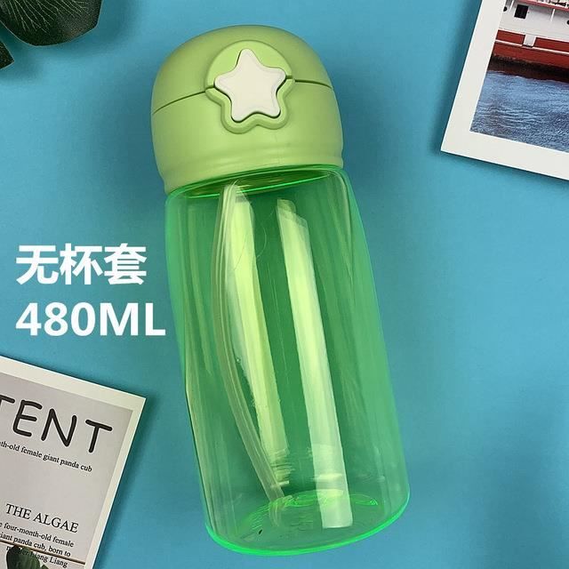 GOURDE - BIDON,C-Green-480ML--Bouteille D'eau En Paille Pour Enfants, Tasse Anti-fuite En ...