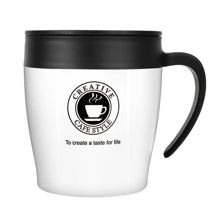 Zerone Vacuum Thermal Insulation with Spoon and Lid Water Cup, Coffee ...