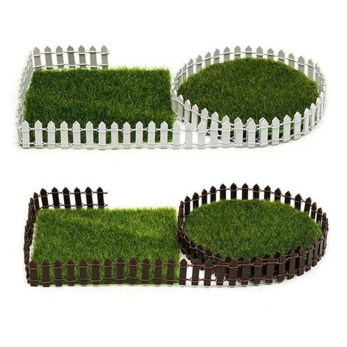 Cloture grillage,Mini barrière artisanale en bois,petite clôture,plante ...