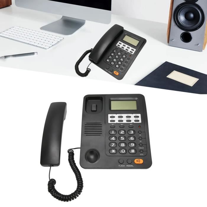 OMABETA Ligne fixe filaire Téléphone fixe de bureau à composition ...