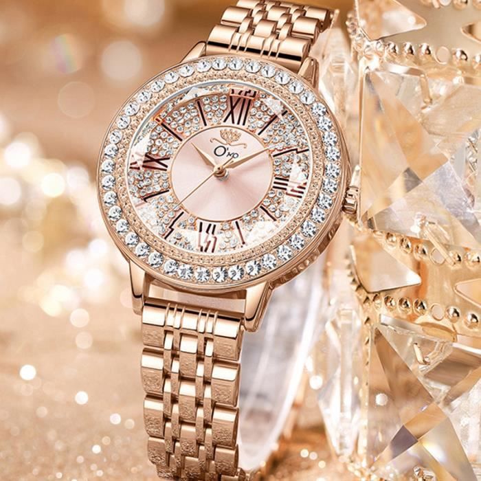 SHARPHY Coffret montre femme + colliers + boucles d'oreilles + bagues ...