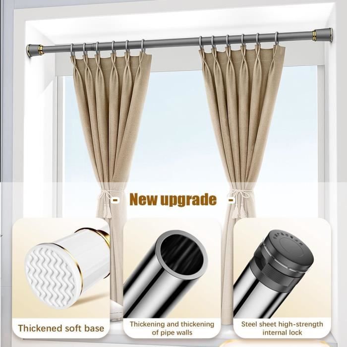 Extensible Tringle À Rideau Tringle À Rideau Télescopique, 70-120Cm 110 ...