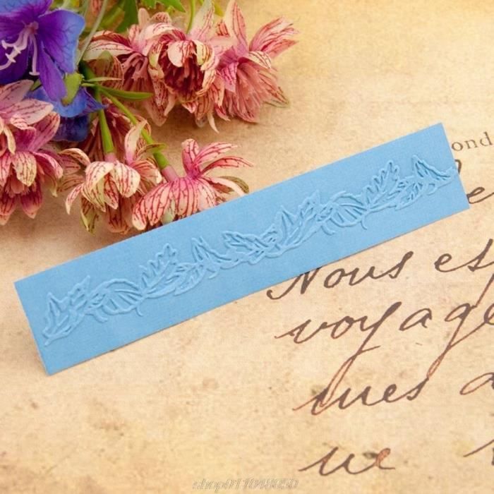 GG03748-Pochoir de gaufrage feuilles en plastique. modèle Album à faire soi même carte d'album ...