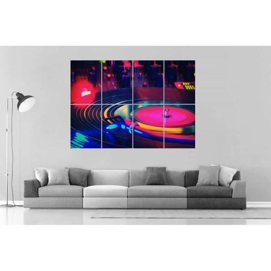 DJ VINYLE NIGHT CLUB wall Art Poster Grand format A0 Large Print ...