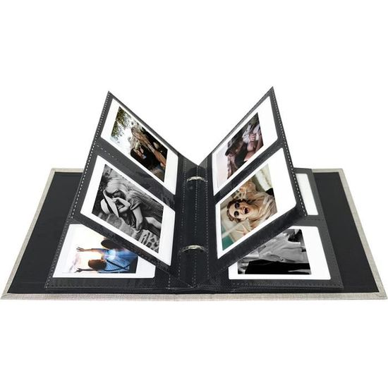 Polaroid Album photo à personnaliser - Classeur à anneaux avec 30 pages ...