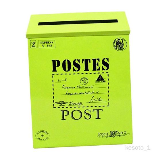 Boite Aux Lettres Murale 23 X 6 * 30 Cm vert - Cdiscount Bricolage