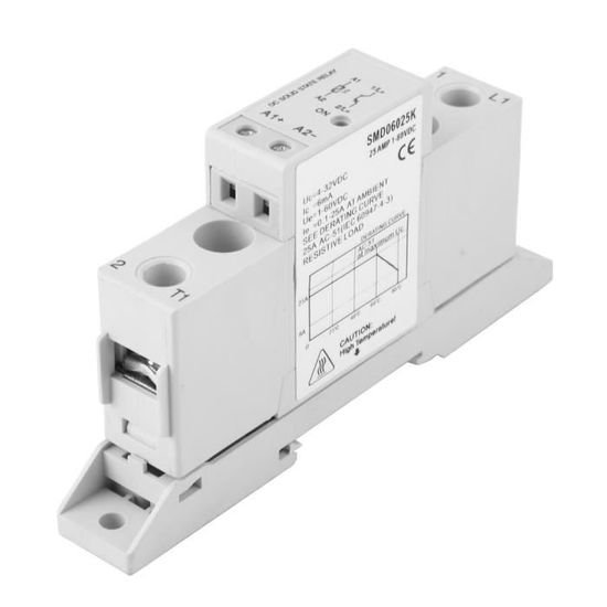 GOTOTOP Relais à semi-conducteurs sur rail DIN DSMD100015S Module et ...