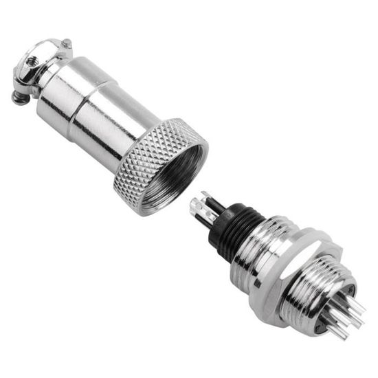 Connecteur métallique de fiche d'aviation GX12 4 broches - HURRISE ...