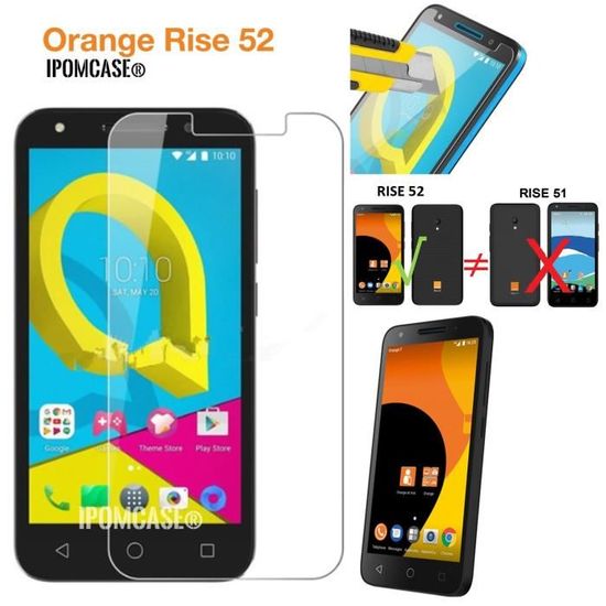 Protection écran verre trempé ORANGE RISE 52 - Cdiscount Téléphonie