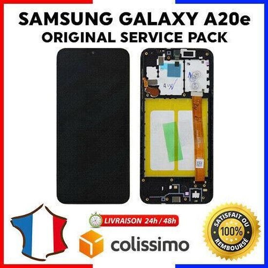 Ecran LCD + Vitre Tactile Samsung Galaxy A20e SM-A202F ORIGINAL Service ...
