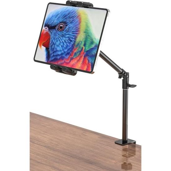 Support Tablette Bureau - Réglable Support Tablette, Bras En Métaux ...