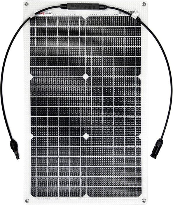 30W 12V Panneau solaire semi-flexible Panneau solaire photovoltaïque avec technologie PERC ...