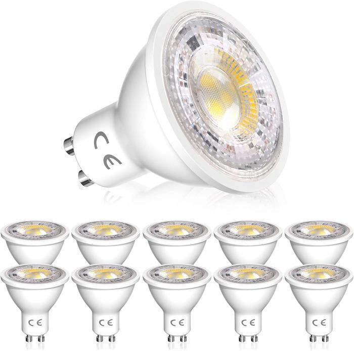 Ampoules LED GU10 Dimmable GU10 LED Blanc Chaud Ampoule 3000K 5W quivalent 50W Lampe Halogne AC ...