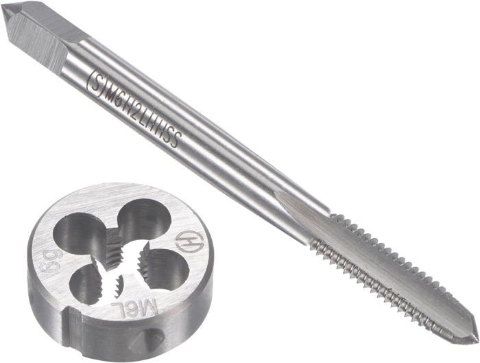 M6 X 1Mm Mtrique Gauche Main Ensemble Fileter Hss Machine Filetage Vis ...