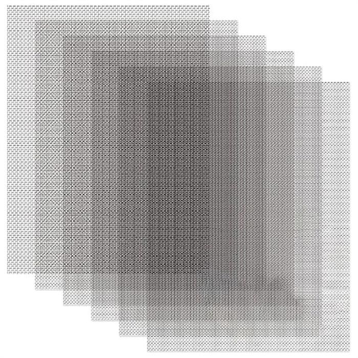 6 PièCes Treillis MéTallique 30X21 Cm, en Acier Inoxydable 20 Mailles ...