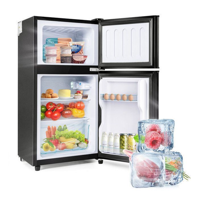Réfrigérateur 60 litres 38L+22L, réfrigérateur congélateur à double ...