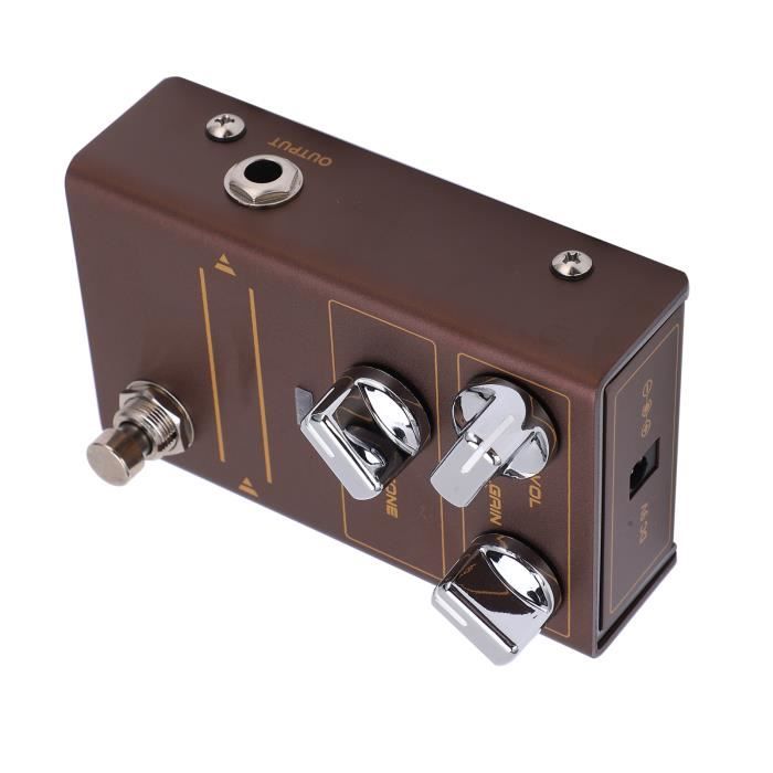 Akozon Pédale d'overdrive Overdrive Pedal High Gain Clean Boost to ...
