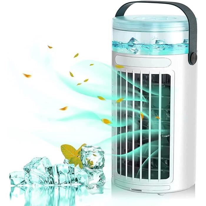 Climatiseur Portable Silencieux - Fonction 4 En 1 Refroidisseur D'Air Portable Silencieux ...
