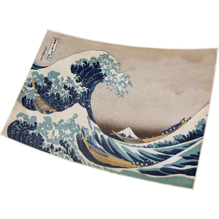 Poster Japonais Hokusai The Great Wave Off Kanagawa - Dimensions : 30 X ...