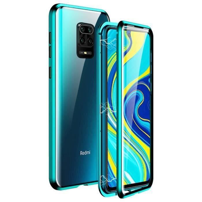 Coque Xiaomi Redmi Note 9 Pro,2 en 1 Coque d'adsorption Magnétique avec ...