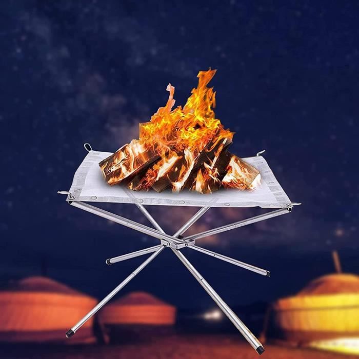 Brasero Portable Extérieur, Foyer Portatif Foyer Extérieur Camping ...