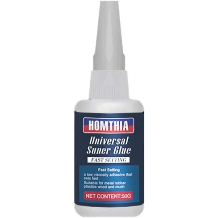 Uniglue Universal Super Glue Colle en plastique solide pour résine ...