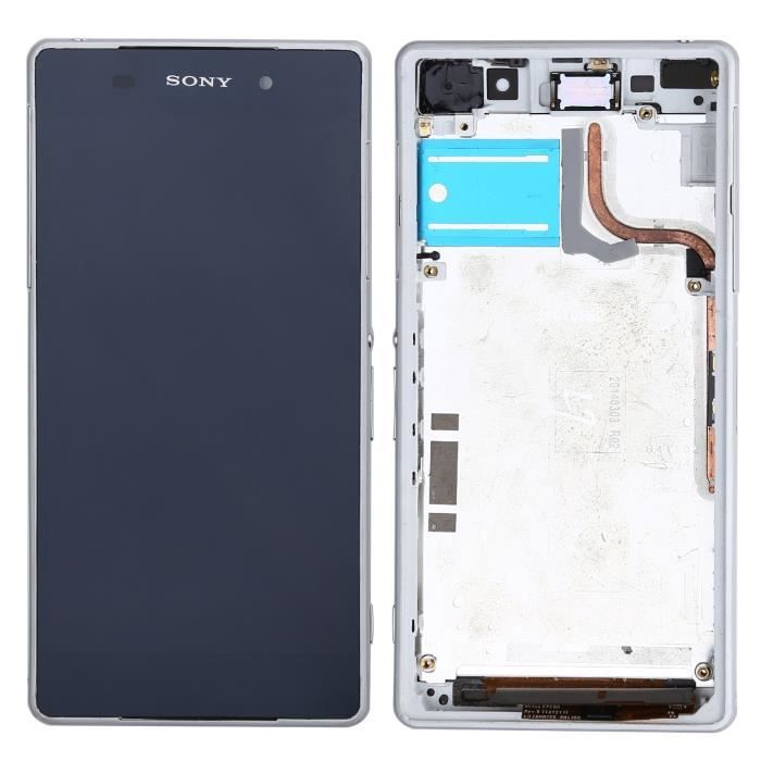 Pour Sony Xperia Z2 D6502 D6503 D6543 Écran LCD + vitre tactile blanc sur châssis - Cdiscount ...
