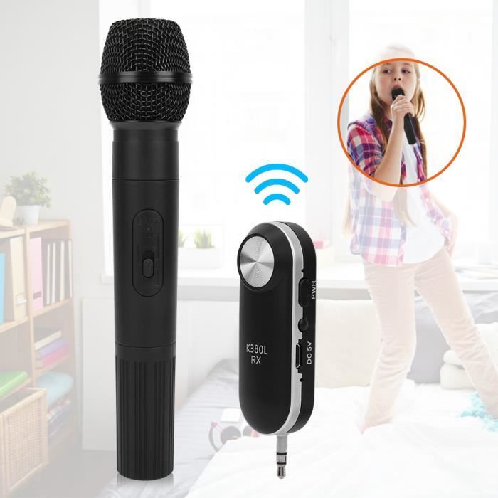 Microphone portatif sans fil UHF avec système de micro récepteur ...