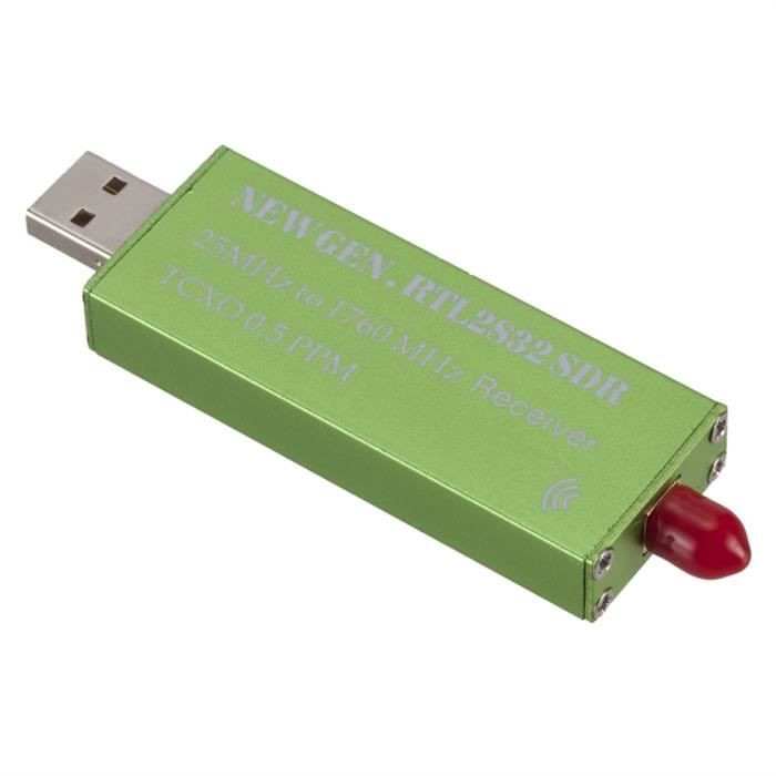 Récepteur-décodeur,adaptateur USB SDR RTL-SDR RTL2832U + R820T2 + 1Ppm ...